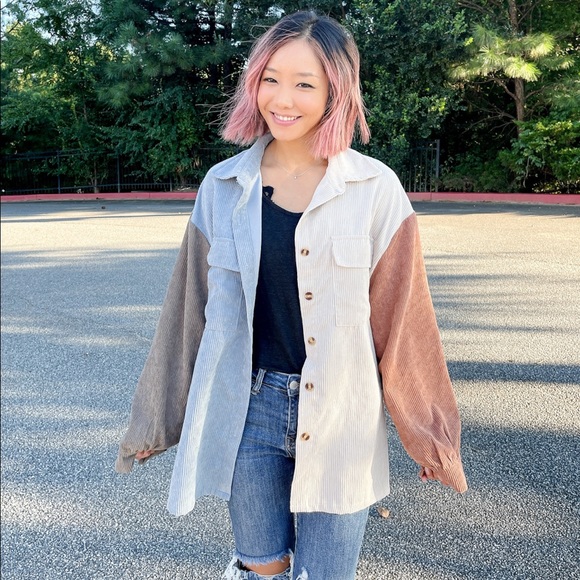 Dash of Pink | Jackets & Coats | Have It All Color Block Boyfriend ...